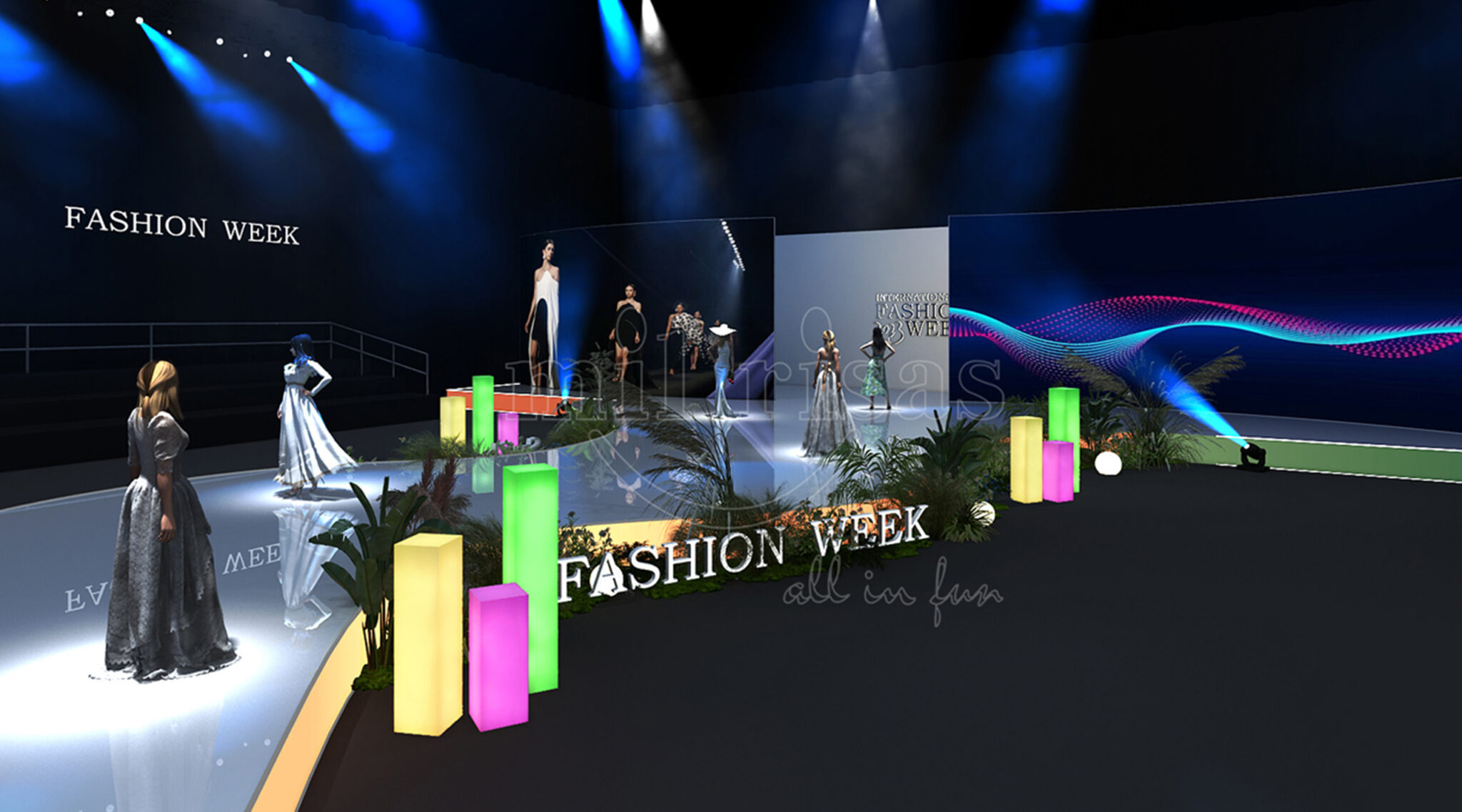 Lighted Columns for Events, Bars & Resorts | Colorfuldeco