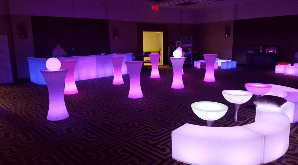 Premium LED Cocktail Tables for Events & Bars | Colorfuldeco