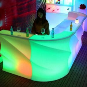 LED Bar Counter | Modern Wave Design | Colorfuldeco