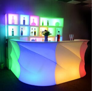 LED Bar Counter | Modern Wave Design | Colorfuldeco
