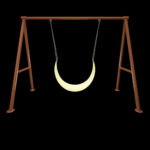 LED Half Moon Chair Swings - Perfect for Outdoor Relaxation