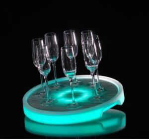 LED Serving Tray | Glowing Bar Tray Furniture | Colorfuldeco