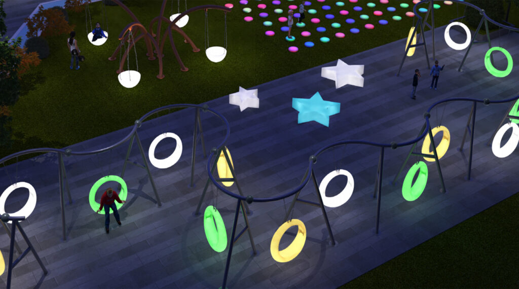 LED Swing Chair - Illuminate Your Outdoor Experience