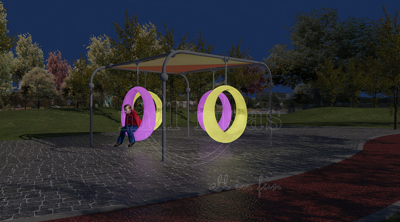 LED Swing Chair - Illuminate Your Outdoor Experience