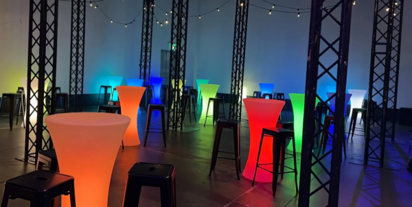 Premium LED Cocktail Tables for Events & Bars | Colorfuldeco