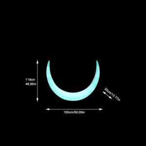 LED Half Moon Chair Swings - Perfect for Outdoor Relaxation