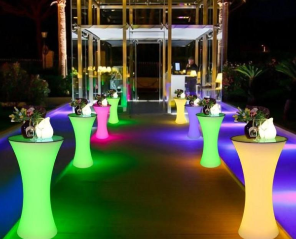 Premium LED Cocktail Tables for Events & Bars | Colorfuldeco