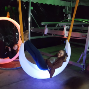 LED Half Moon Chair Swings - Perfect for Outdoor Relaxation