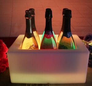 LED Illuminated Ice Bucket | Plastic LED Bar Furniture | Colorfuldeco