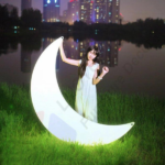 LED Half Moon Chair Swings - Perfect for Outdoor Relaxation