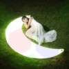 LED Half Moon Chair Swings - Perfect for Outdoor Relaxation