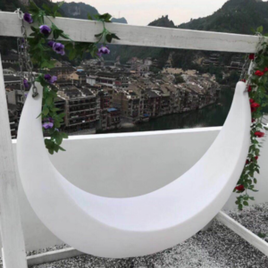 LED Half Moon Chair Swings - Perfect for Outdoor Relaxation