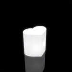 Heart Shaped Glow Stool | Radiate Love and Light | Colorfuldeco