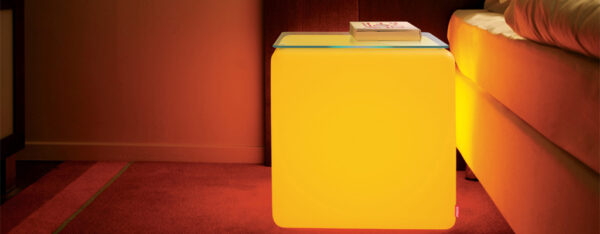 LED Cube Floor Lamp 60cm | Waterproof LED Luminous Furniture