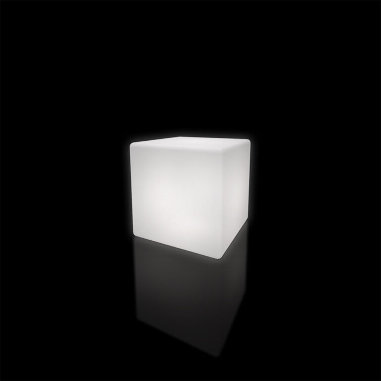 LED Cube Seat 40cm | Glow Outdoor Furniture | Colorfuldeco