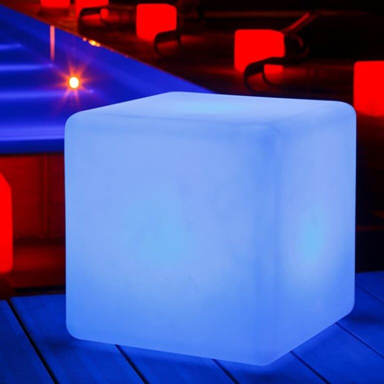 Modern Light-up Cube Table - Illuminate Your Space | Colorfuldeco