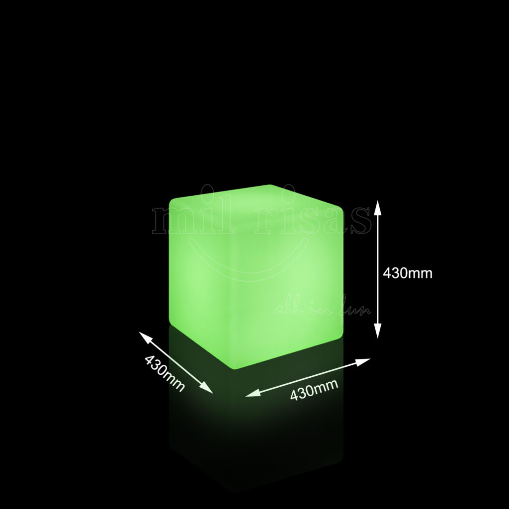 Modern LED Cube Stool - Stylish and Functional Design