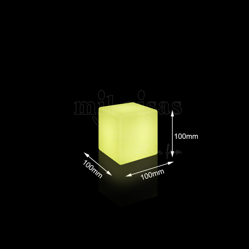 LED Cube Table Lamp 10cm | Mood Night Light | Colorfuldeco