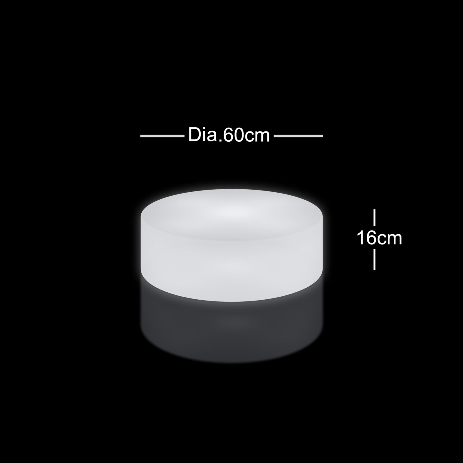 LED Round Coffee Table | RGB LED Furniture | Colorfuldeco