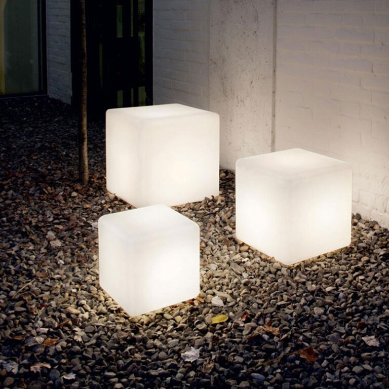 Solar Cube Garden Lights | Solar Powered Patio Lamp | Colorfuldeco