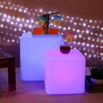 LED Cube Seat 40cm | Glow Outdoor Furniture | Colorfuldeco