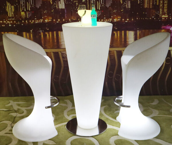 Elevate Your Event with LED Lighted Cocktail Bar Table