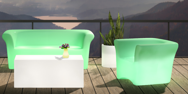 Single LED Couch with Light | Best RGB LED Sofa | Colorfuldeco