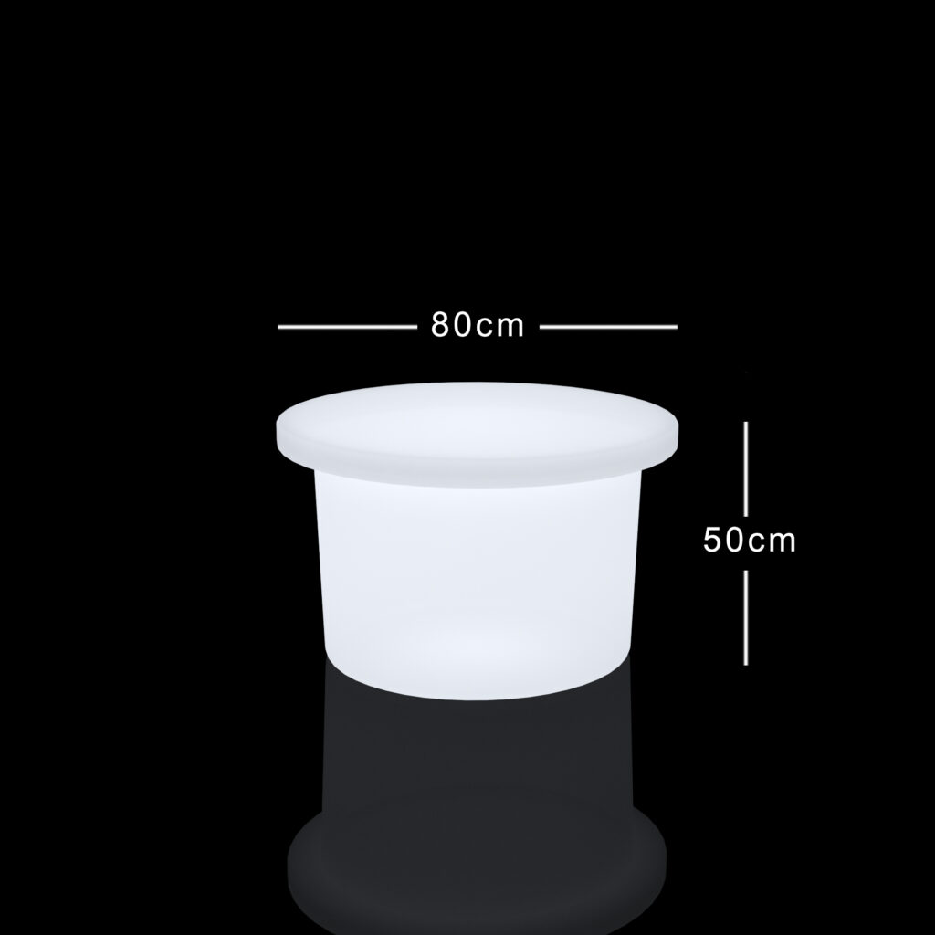 LED Glowing Side Table | LED Event Furniture | Colorfuldeco