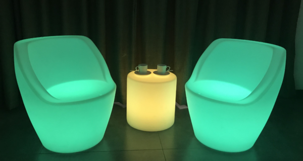 LED Color Changing Chair | LED Light Furniture | Colorfuldeco