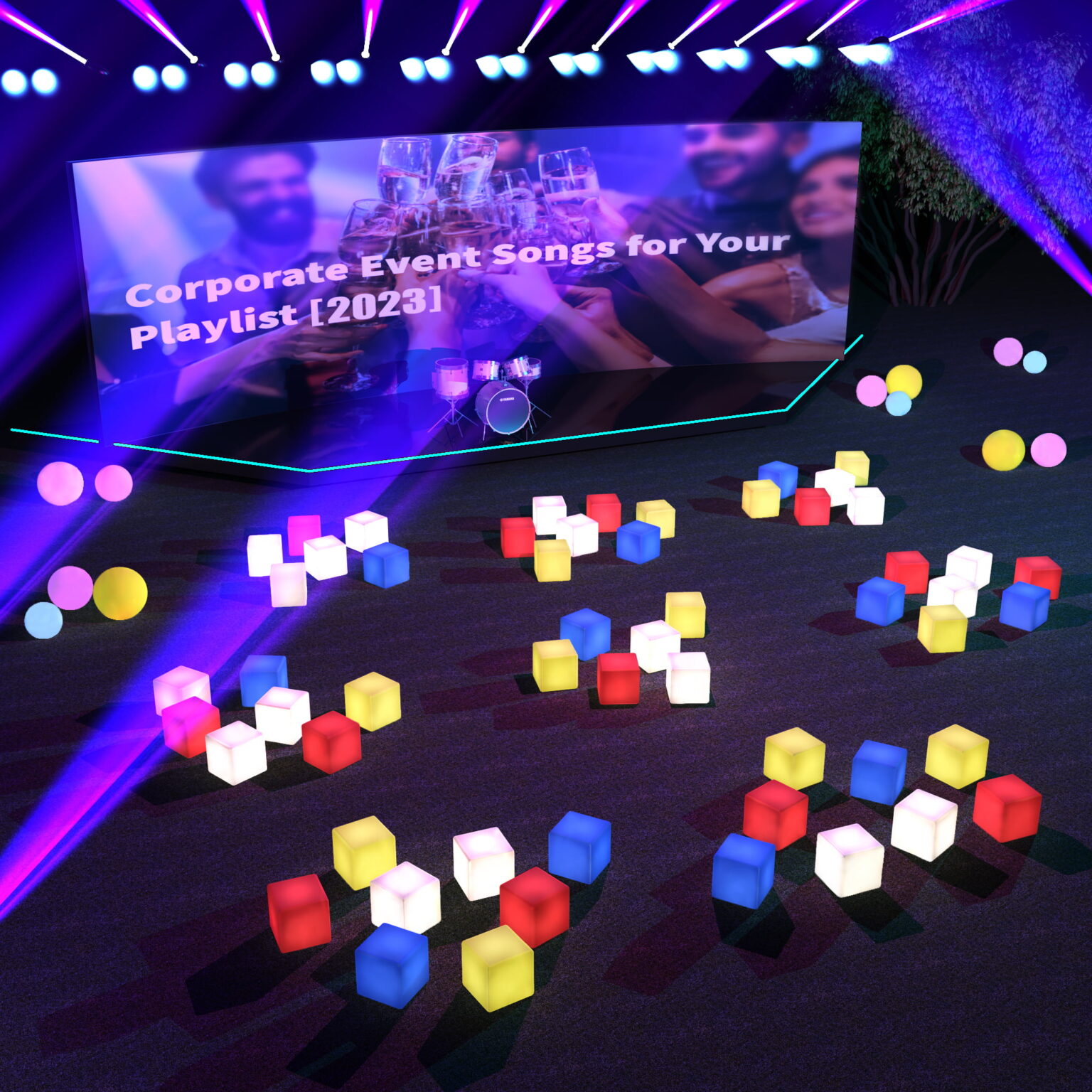 LED Cubes for Modern Decor & Events - Versatile Lighting