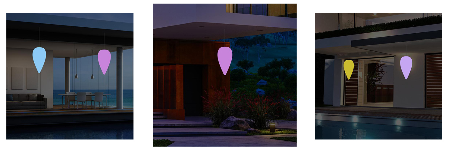 Tear Drop Pendant Lights | LED Battery Lamp | Colorfuldeco