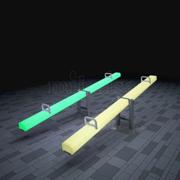 Heavy Duty LED Adult Seesaw | 4 m Outdoor Fun for Two Riders