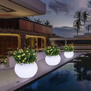 Solar Planters Pots - Eco-Friendly Outdoor Lighting Solutions