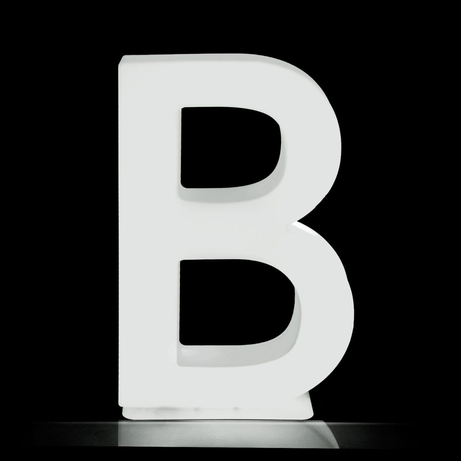 Glow Letters B | LED Letters | Colorfuldeco