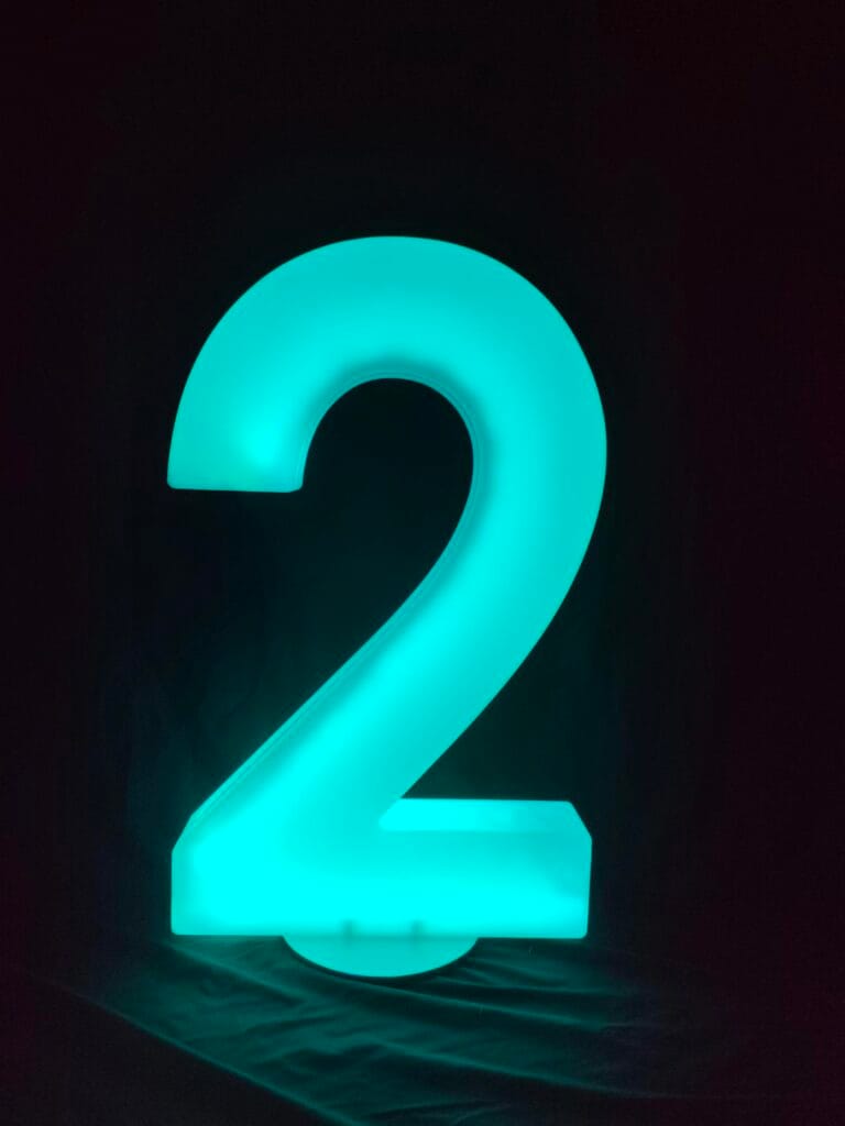 LED Light Numbers 2 | LED Numbers | Colorfuldeco