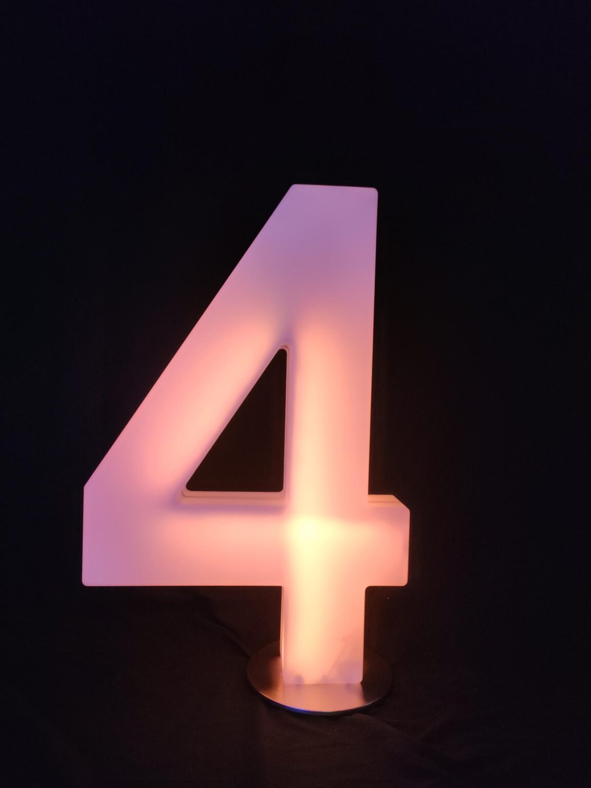 LED Light Numbers 4 | LED Numbers | Colorfuldeco