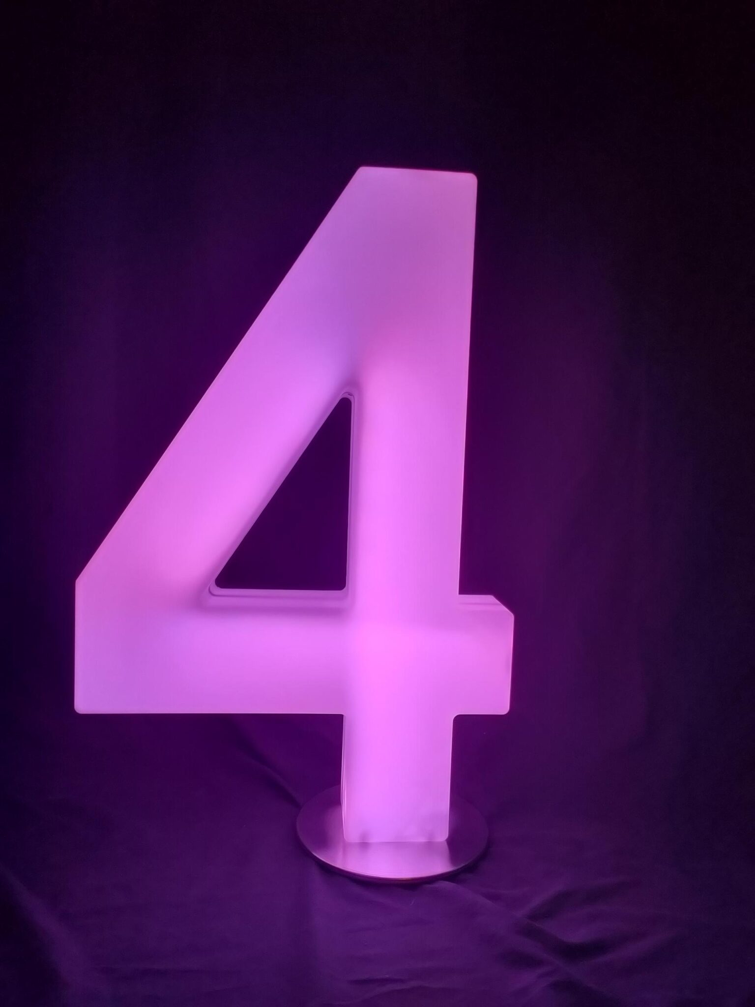 LED Light Numbers 4 | LED Numbers | Colorfuldeco