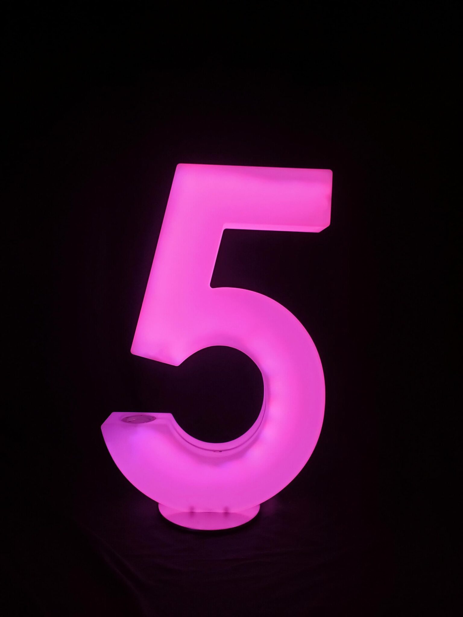 LED Light Numbers 5 | LED Numbers | Colorfuldeco