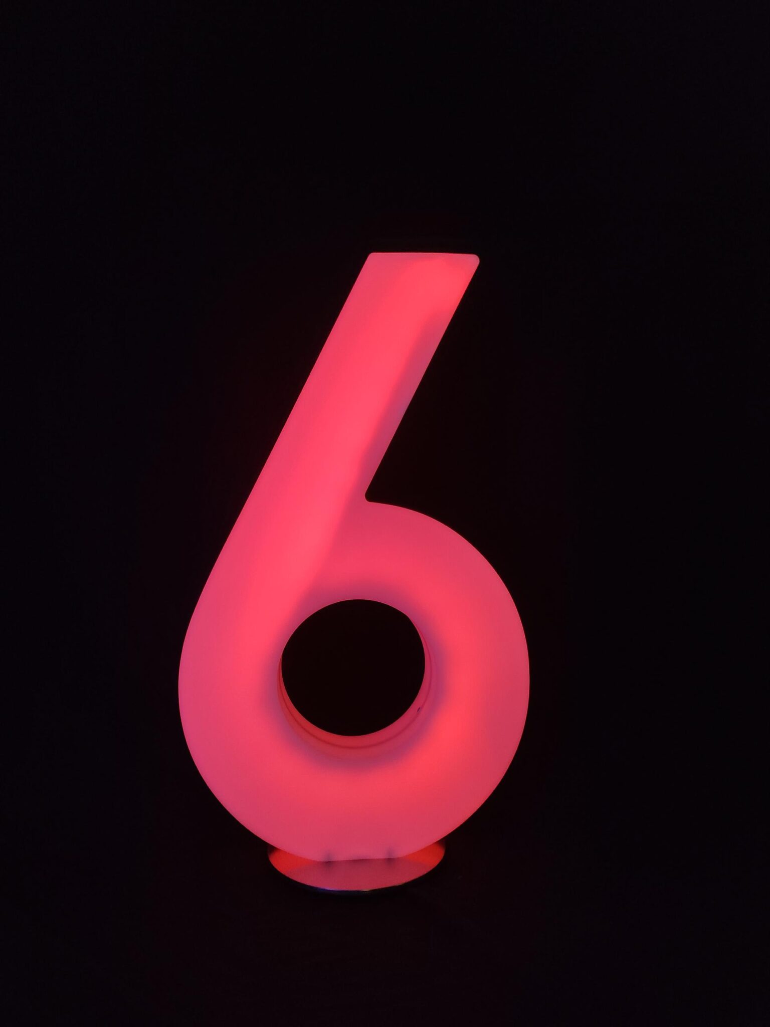 LED Light Numbers 6 | LED Numbers | Colorfuldeco