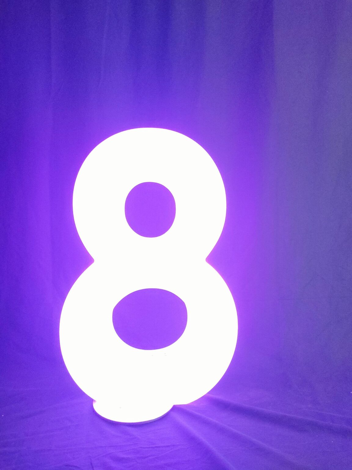 LED Light Numbers 8 | LED Numbers | Colorfuldeco