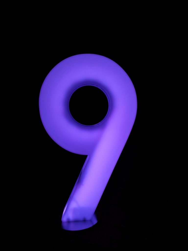 Led Light Numbers 9 | LED Numbers | Colorfuldeco