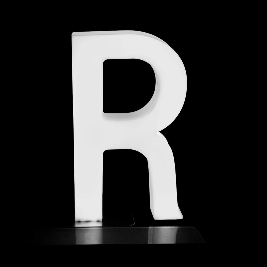 Lighted Letters LED R | LED Letters | Colorfuldeco