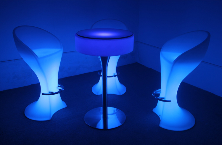 LED Light-up Bar Chair | LED Chair Furniture | Colorfuldeco