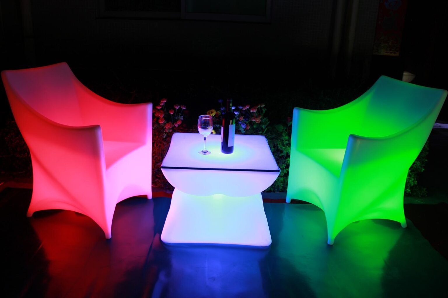 LED Light-up Light Armchair | Modern Garden Furniture | Colorfuldeco