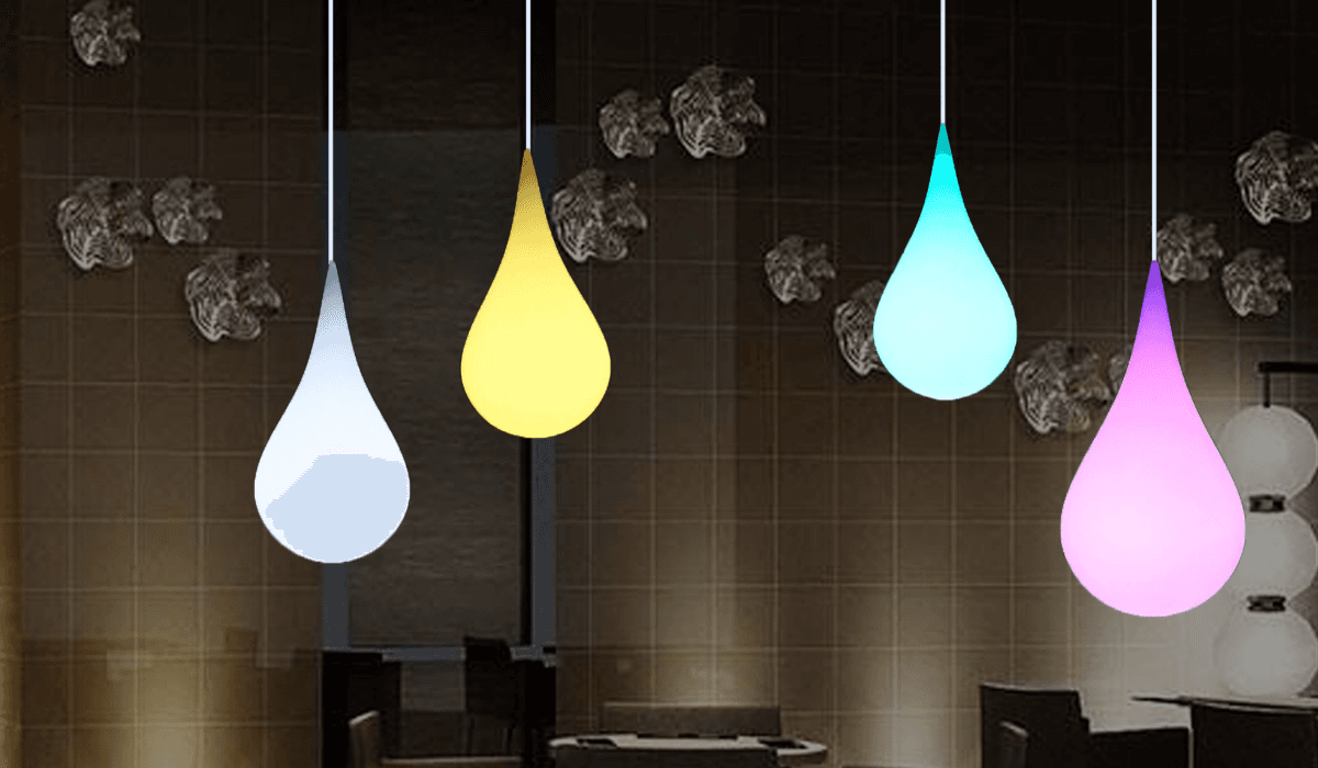 Battery Operated Room Lights LED Teardrop Hanging | Colorfuldeco