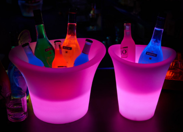 Glowing Ice Bucket | Rechargeable Ice Bucket | Colorfuldeco