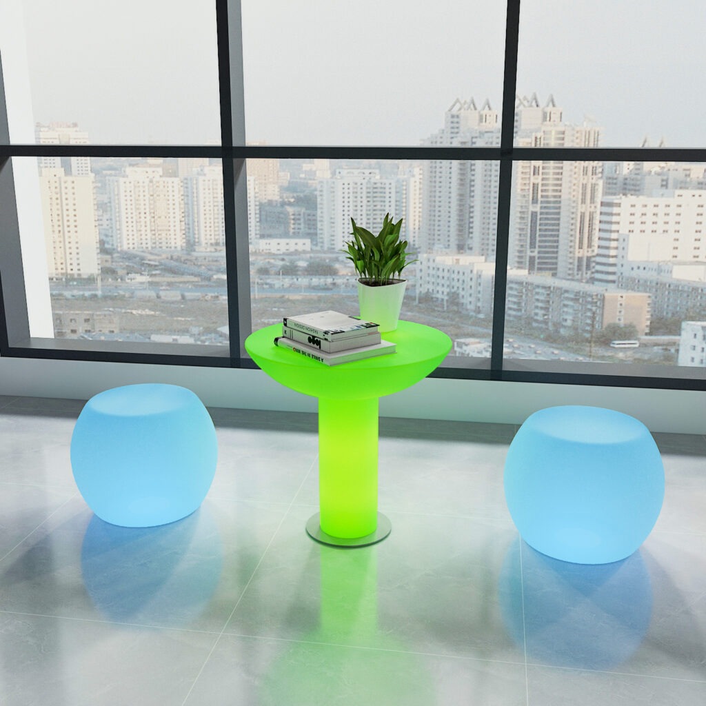 Color Changing High Bar Table | LED Cocktail Bar Furniture