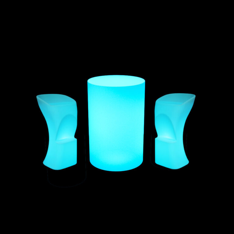 Round LED Lighted Table | LED Furniture | Colorfuldeco