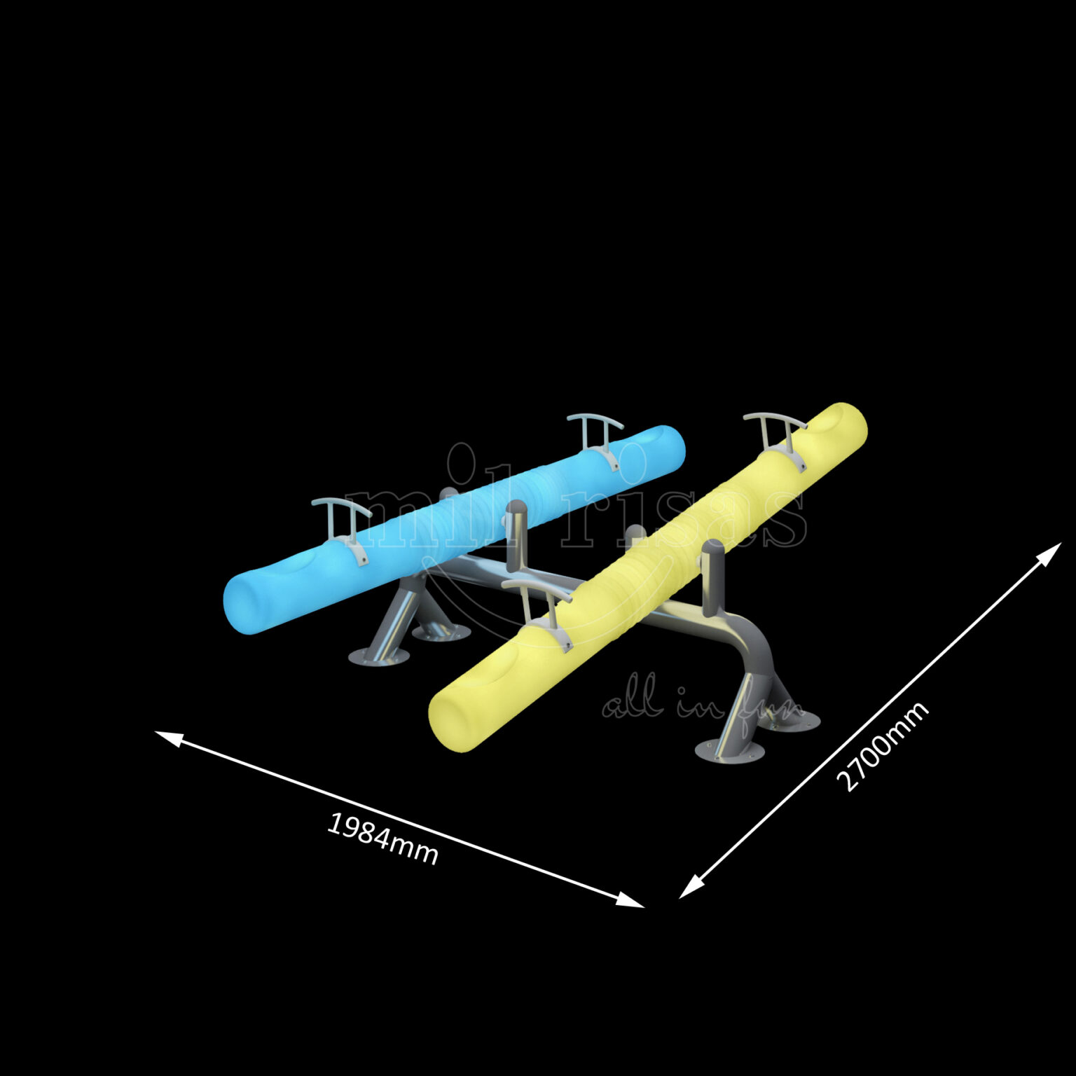 Double See-Saw | Best Outdoor Playground LED See-Saw