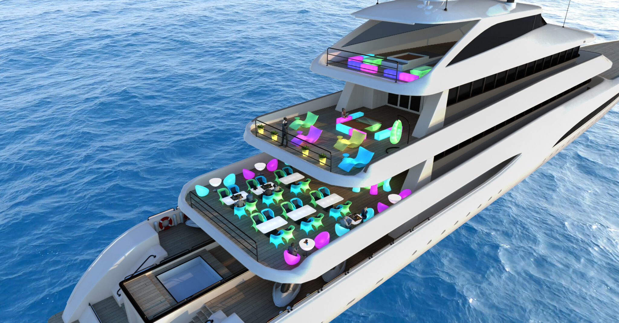 Luxurious LED Yacht Furniture | Enhance Your Yacht Events